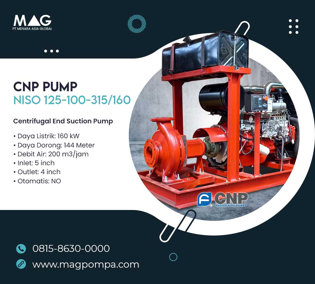Fire Pump CNP Type NISO 125-100-315/160