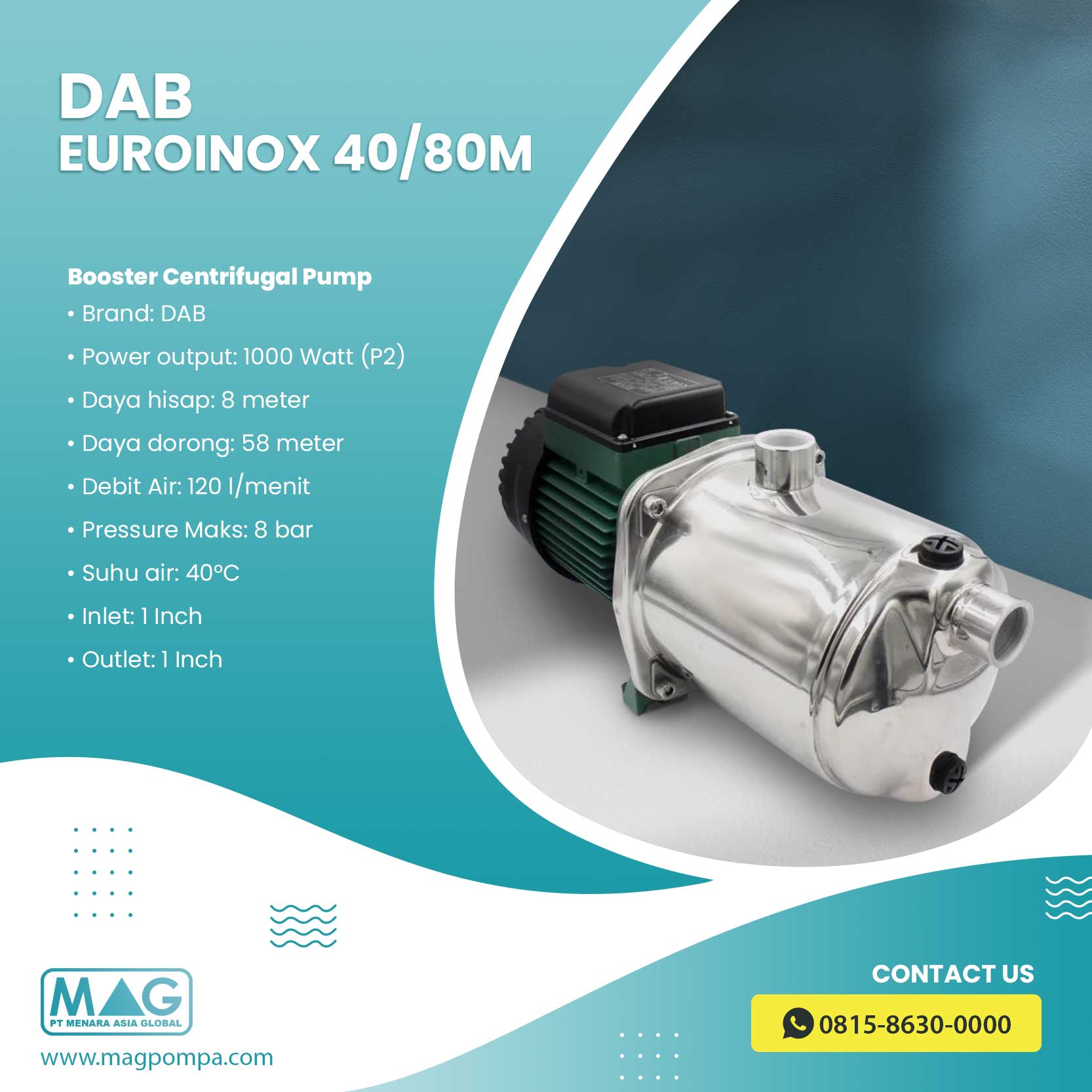 DAB EUROINOX 40/80M