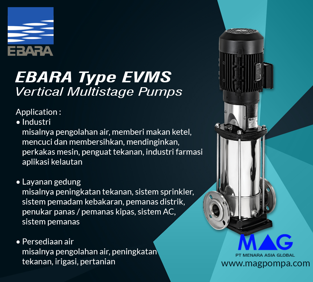 Pompa Vertical Multistage Ebara EVMS