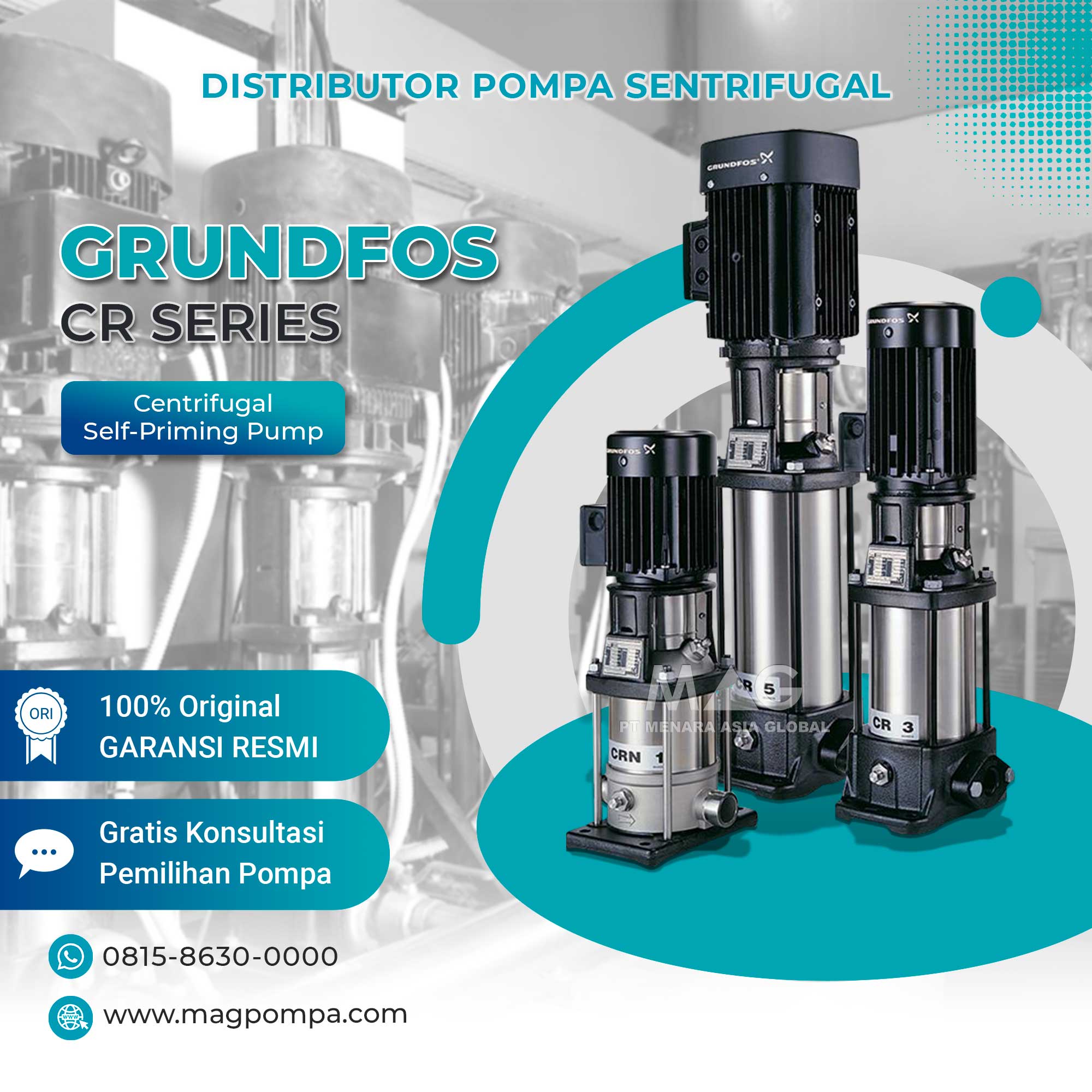 Grundfos CRN32 Pompa Vertical Multistage