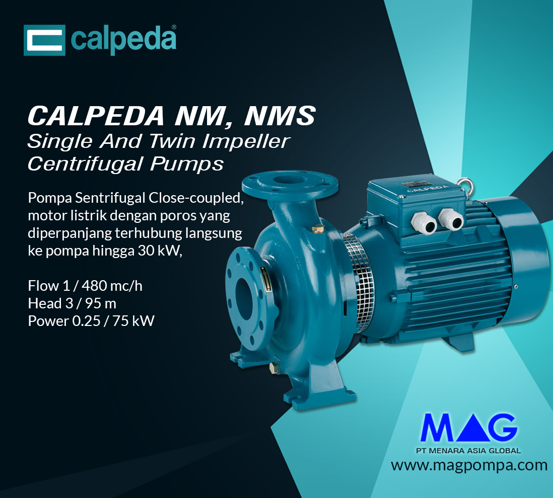 Calpeda NM, NMS Single And Twin Impeller Centrifugal Pumps
