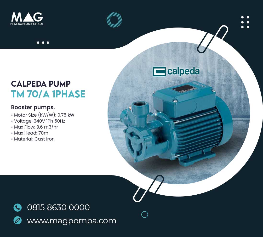 Calpeda TM 70/A Peripheral Pump (1 Phase)