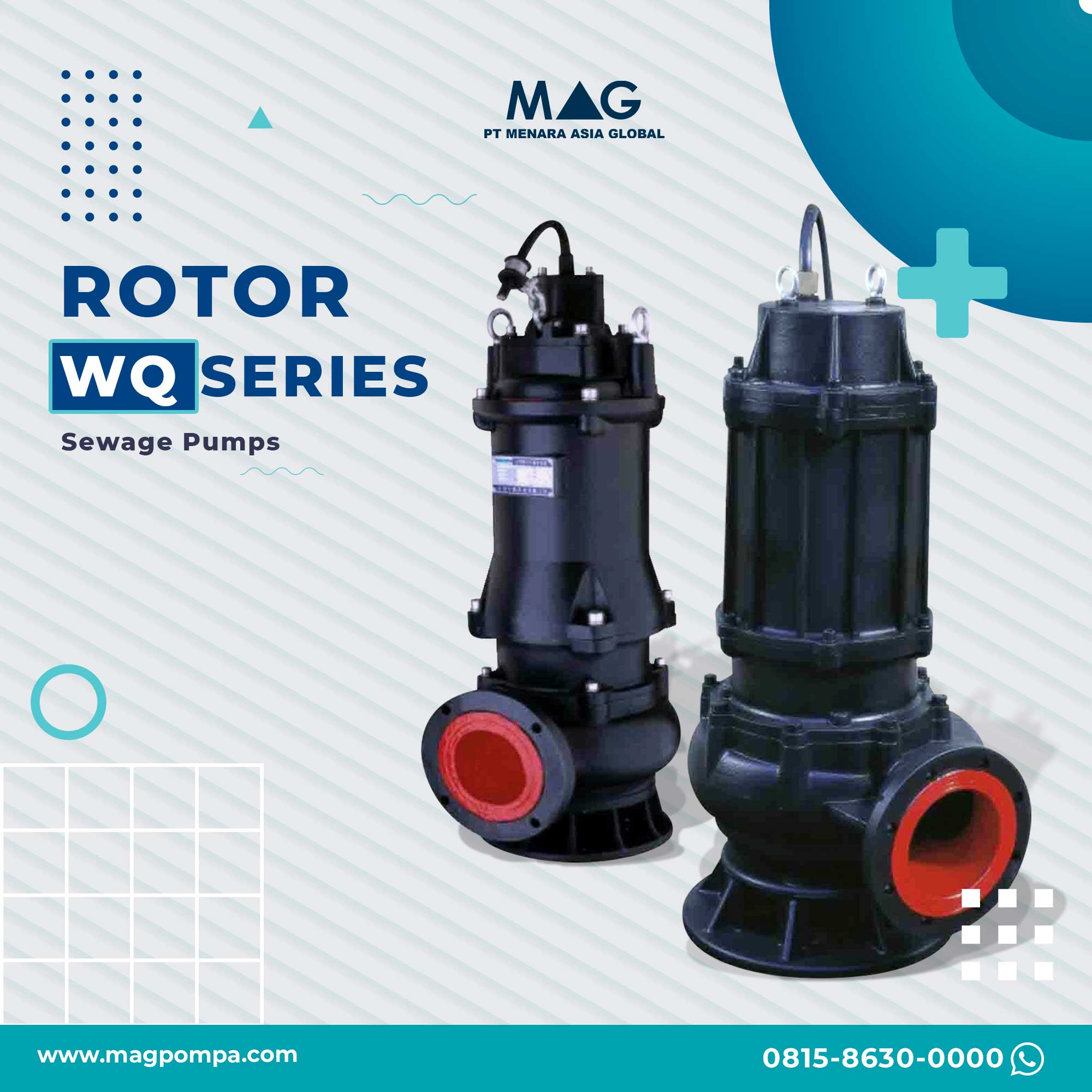 Pompa Limbah - Rotor WQ Series