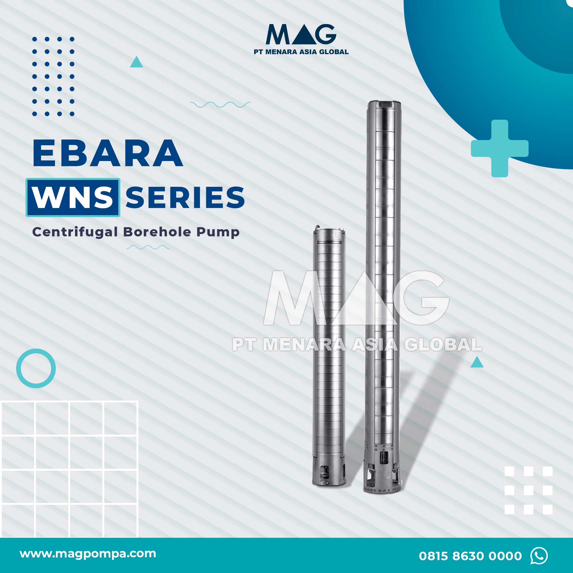 Pompa Borehole Ebara WNS Series