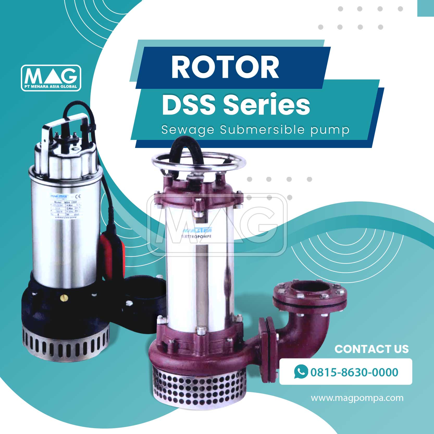 Rotor DSS 0.37 Pompa Celup Air Limbah